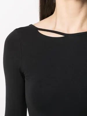 Helmut Lang Long-sleeved V-back Dress