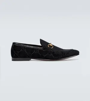 Gucci Jordaan Gg Velvet Loafer