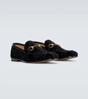 Gucci Jordaan Gg Velvet Loafer