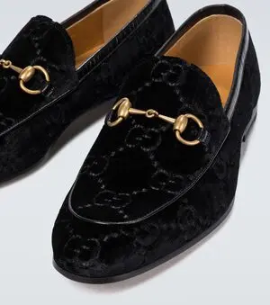 Gucci Jordaan Gg Velvet Loafer