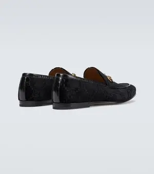 Gucci Jordaan Gg Velvet Loafer