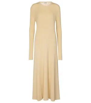 JIL SANDER Wool-blend Midi Dress