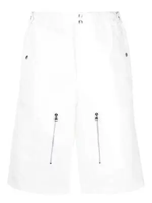 Alexander McQueen Multi-pocket Bermuda Shorts - White