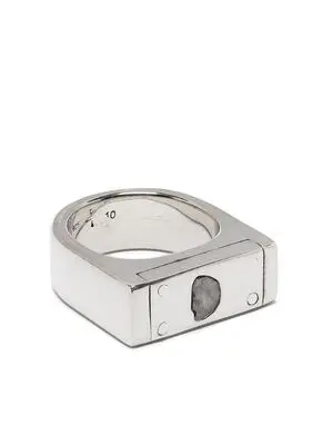 PARTS OF FOUR 9mm Plate Signet Ring - Silver