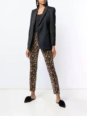 Dolce & Gabbana Leopard-print Cady Leggings