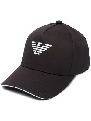 Emporio Armani Logo Baseball Cap - Black