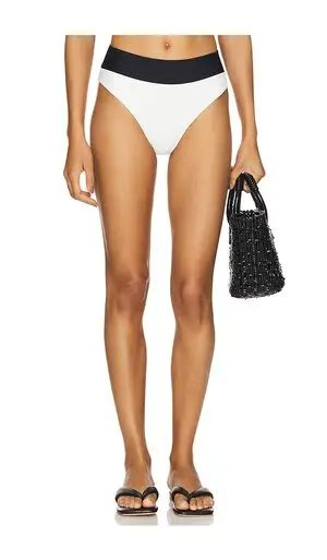 Tularosa Mack Bikini Bottom - White & Black