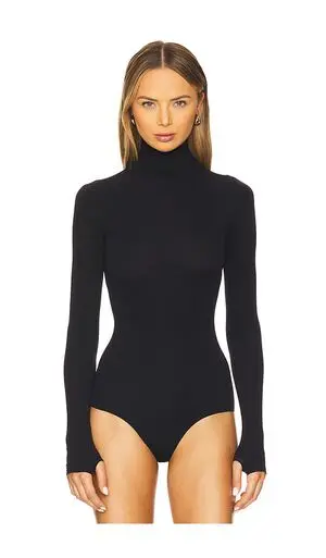 Commando Ballet Body Turtleneck Bodysuit - Black
