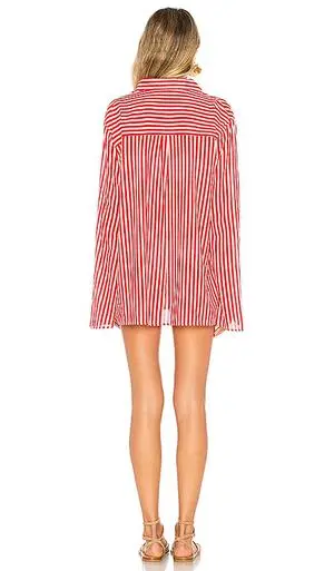 Tularosa Raquel Beach Shirt In Red