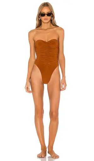 Norma Kamali Slinky Marissa One Piece - Bronze