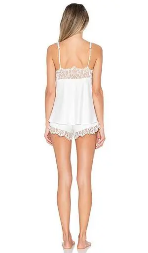 Flora Nikrooz Gabby Charmeuse Cami & Tap Set - Ivory