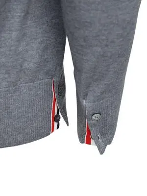 Thom Browne Intarsia Stripes Wool Knit Sweater