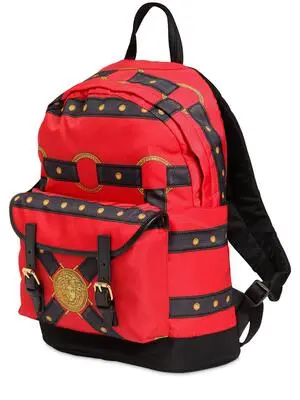 Versace Bondage Printed Nylon Backpack