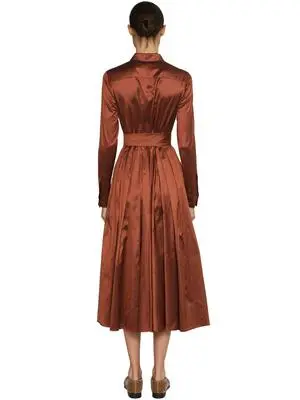 max mara silk shantung dress Max Mara Shantung Shirt Dress - Powder