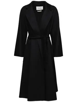 Max Mara Ludmilla Belted Cashmere Coat - Black