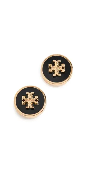 Tory Burch Icon Enamel Stud Earrings - One-color