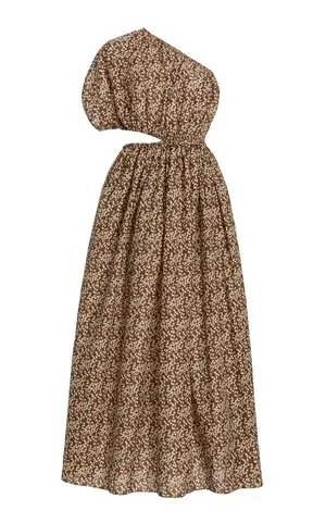 matteau one shoulder cocoon dress Matteau One Shoulder Maxi Dress