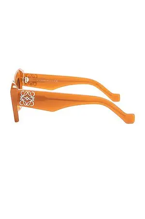 Loewe Acetate Cateye Sunglasses - Brown & Orange