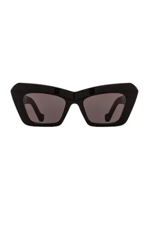 Loewe Acetate Cateye Sunglasses Shiny Black & Smoke