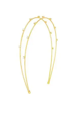 Ettika Rhinestone Headband - Clear Crystals