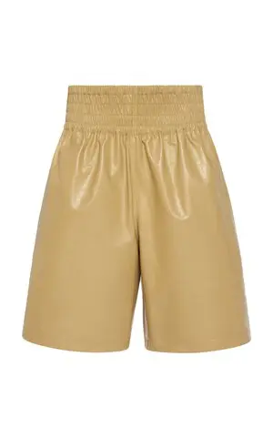 Bottega Veneta Leather Wide-leg Shorts