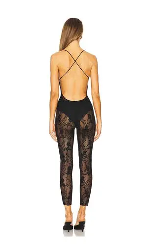 Norma Kamali Low Back Fara Slip Catsuit