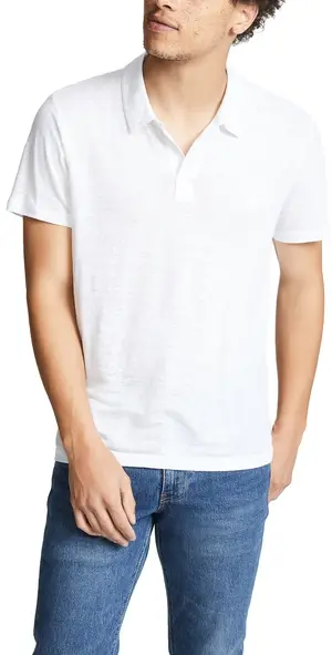 Vilebrequin Linen Pyramid Polo Shirt - White