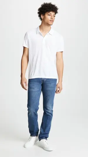 Vilebrequin Linen Pyramid Polo Shirt - White