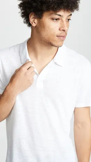 Vilebrequin Linen Pyramid Polo Shirt - White