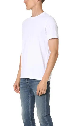 Vince Pima Crew Neck Tee - Optic White
