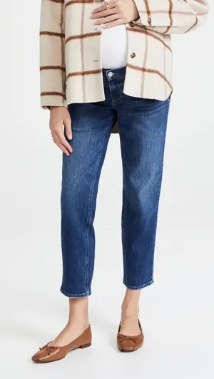 Paige Noella Straight Maternity Jeans - Roam