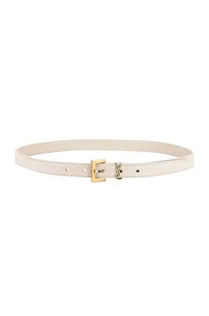 Saint Laurent Cassandre Belt - Crema Soft