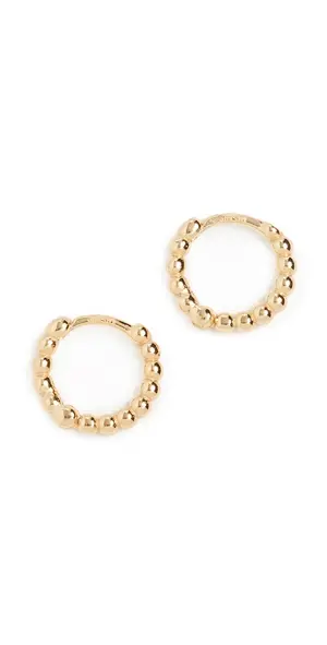 Shashi Katerina Pebble Hoop Earrings - Gold