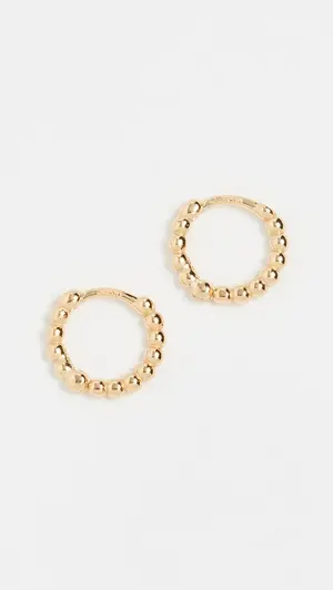 Shashi Katerina Pebble Hoop Earrings