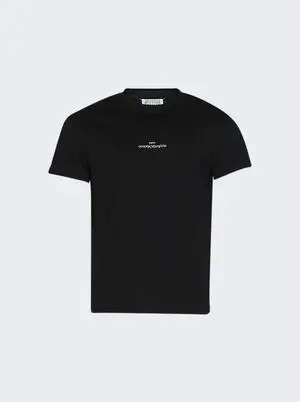 MAISON MARGIELA Short Sleeve Tee And Embroidery - Black
