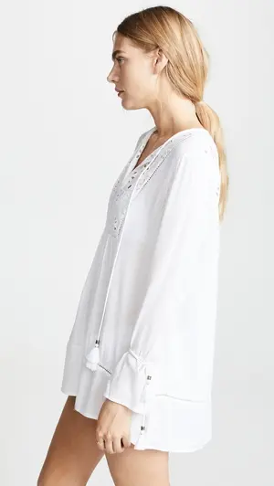 Playa Lucila Eyelet Tunic Dress