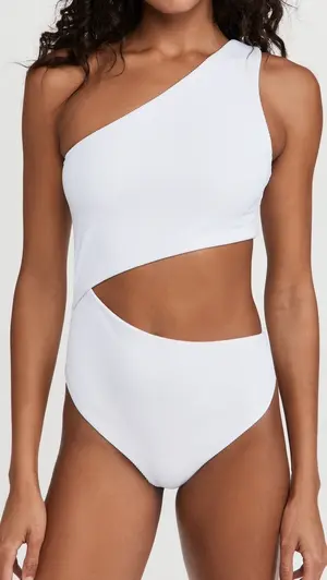 Beach Riot Celine One-piece - White