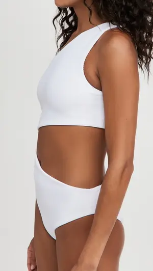 Beach Riot Celine One-piece - White