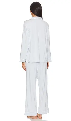 Eberjey Gisele Long Pj Set In Baby Blue