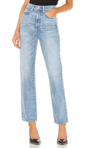 SLVRLAKE London High Rise Straight Jeans - Heartache