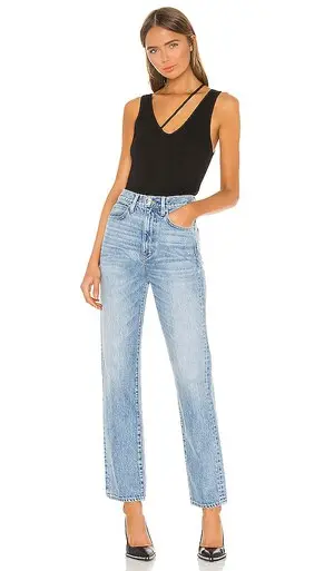 SLVRLAKE London High Rise Straight Jeans - Heartache