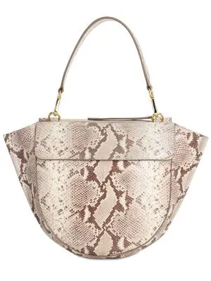 WANDLER Medium Hortensia Printed Leather Bag - Python