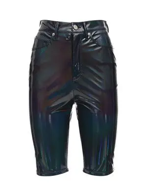 We11Done Holographic Biker Shorts - Holographic