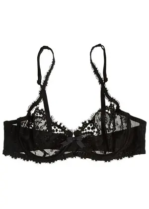 Simone Perele Wish Lace Half-cup Bra - Black