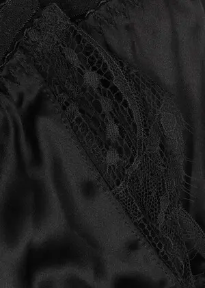 FLEUR OF ENGLAND Signature Silk-blend Suspender Belt