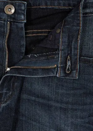 Paige Federal Straight-leg Jeans - Mid Blu