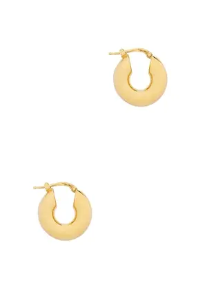 JIL SANDER Tone Hoop Earrings