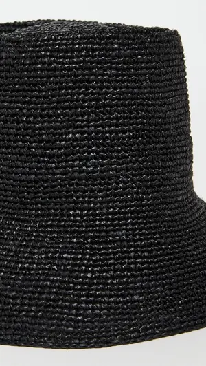 Janessa Leoné Felix Straw Hat - Black