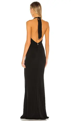 NOOKIE X Illegal Halter Gown - Black