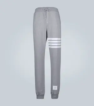 Thom Browne 4-bar Cotton Sweatpants - Grey